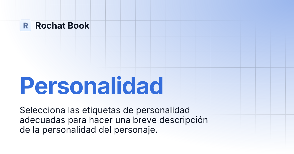 Personalidad | Rochat Book